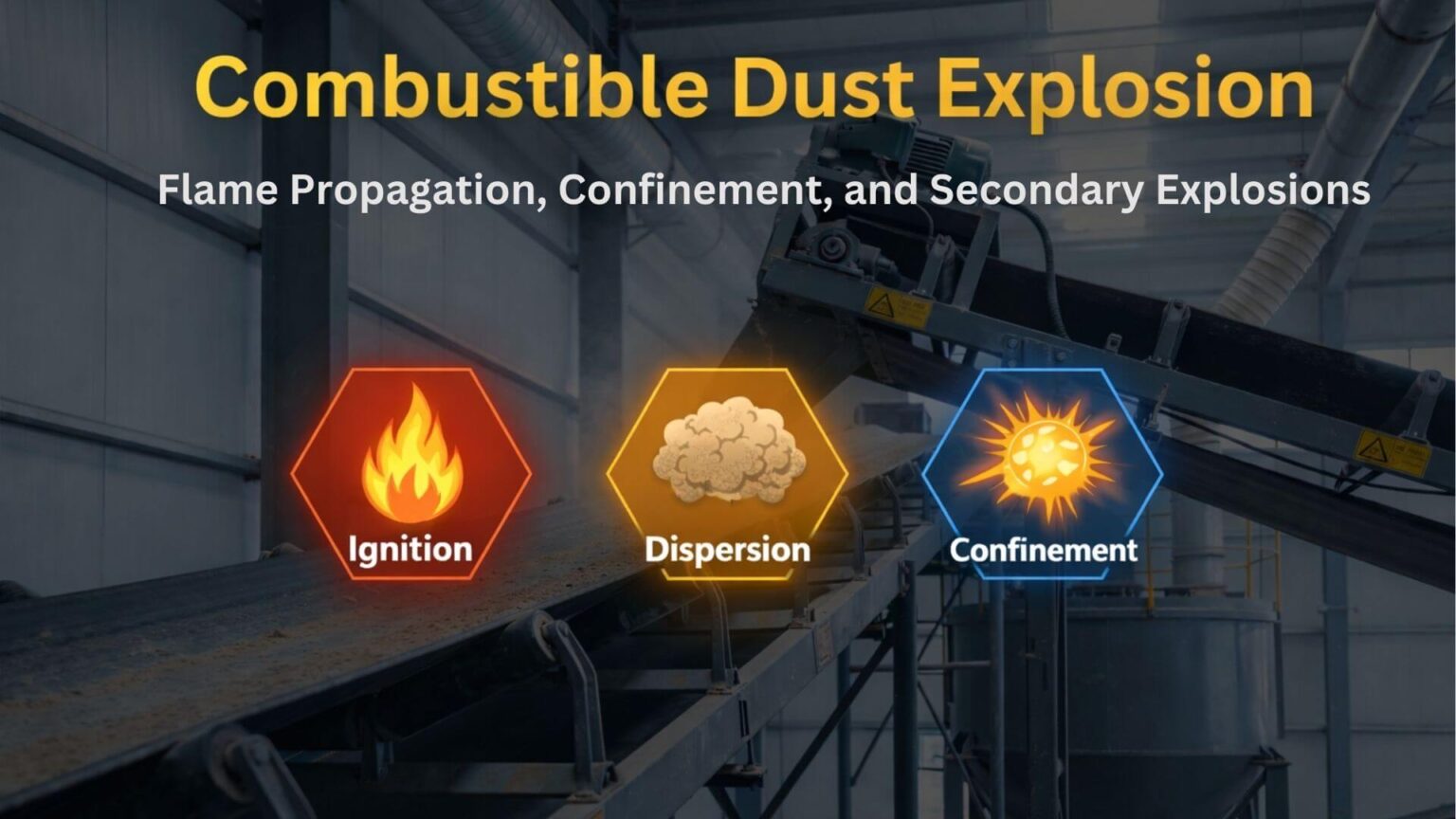 Combustible Dust Explosions: Flame Propagation, and Secondary Explosions